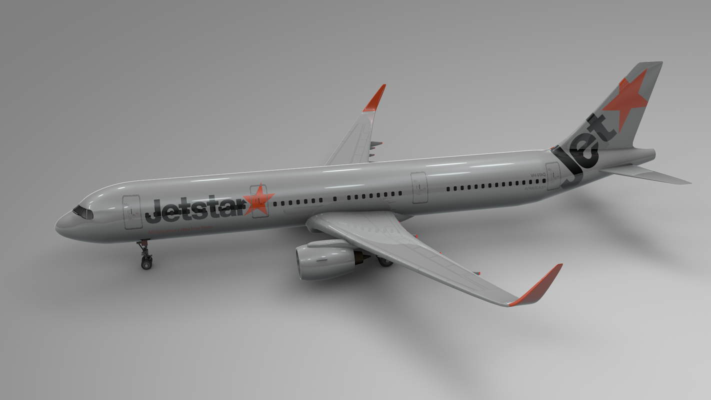 3D airbus a321 neo jetstar - TurboSquid 1443752