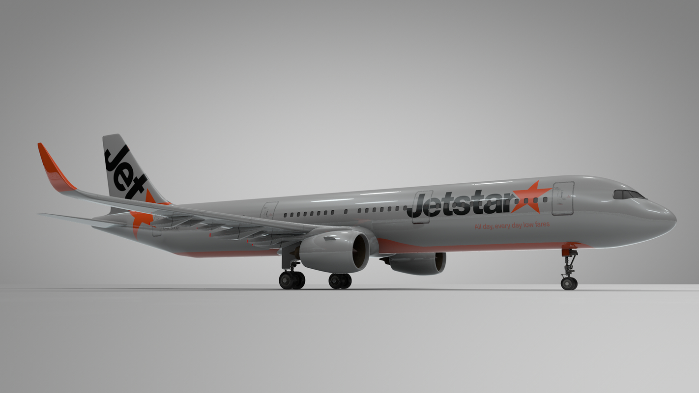 3D airbus a321 neo jetstar - TurboSquid 1443752