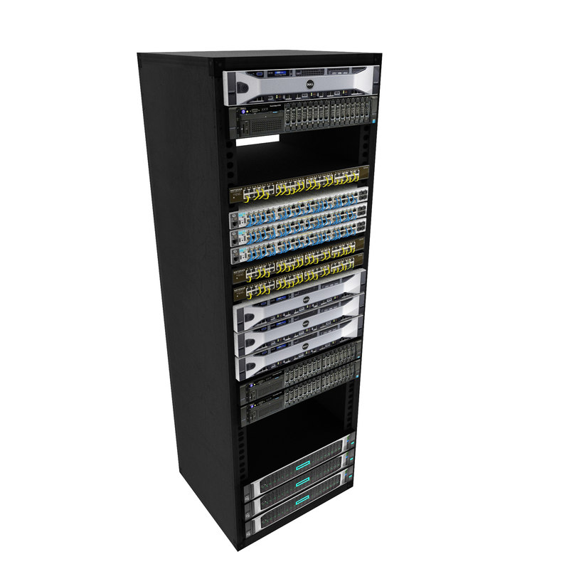3D server rack - TurboSquid 1443729