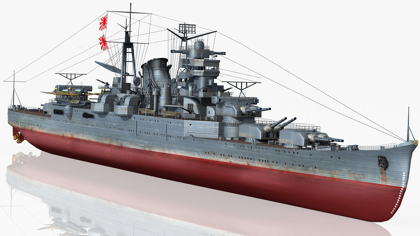 Japanese cruiser kumano 3D model - TurboSquid 1442682