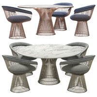 3d platner dining table knoll