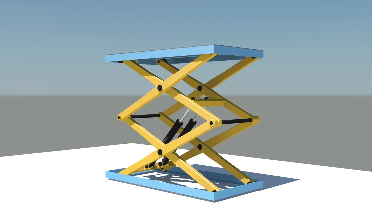 3D scissor lift - TurboSquid 1443882