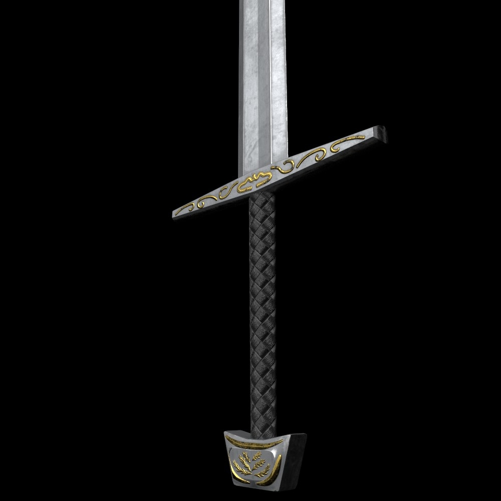 modelo 3d Espada Low Poly gratis - TurboSquid 1443941