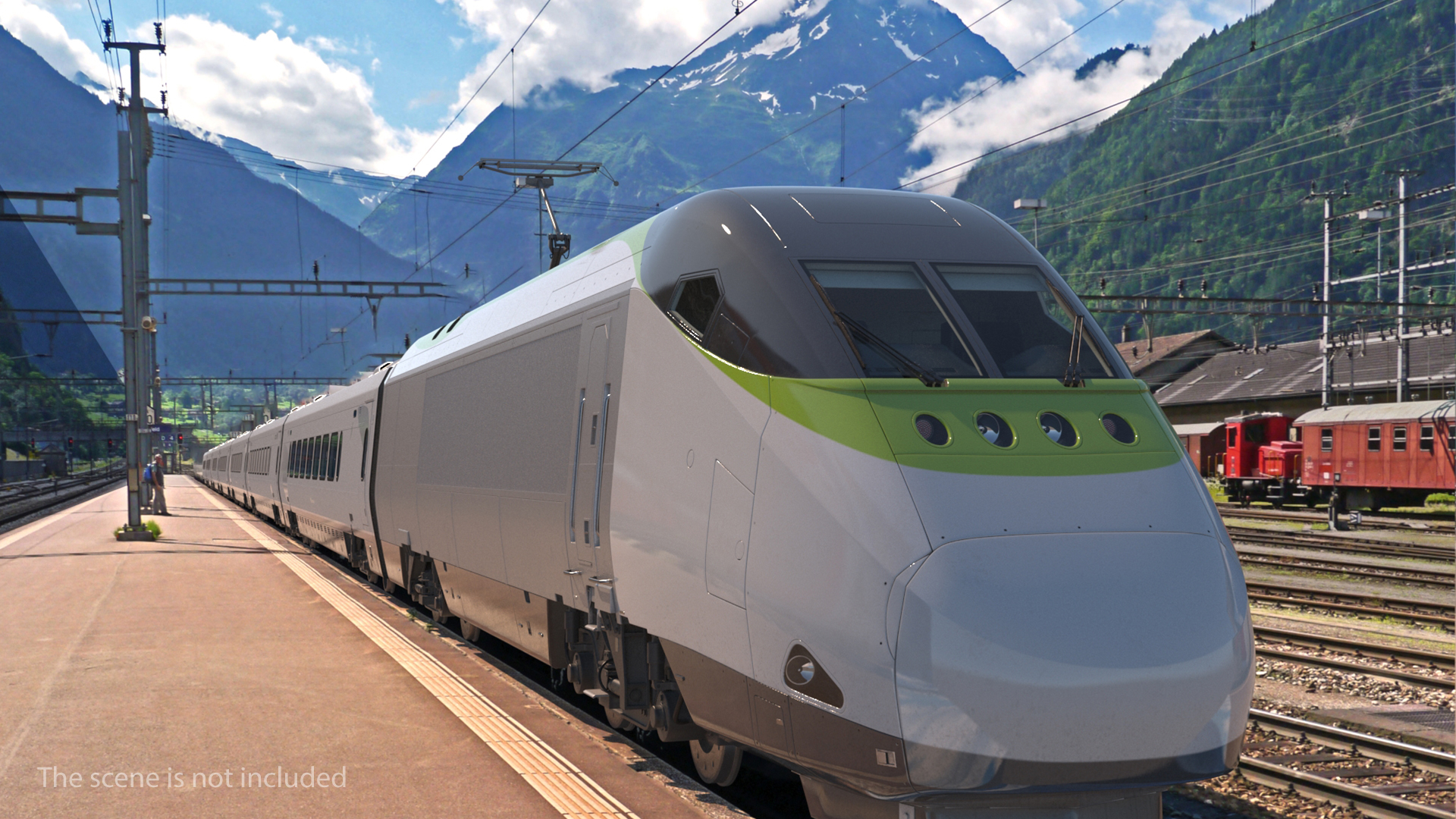 Express train generic rigged 3D model - TurboSquid 1444186