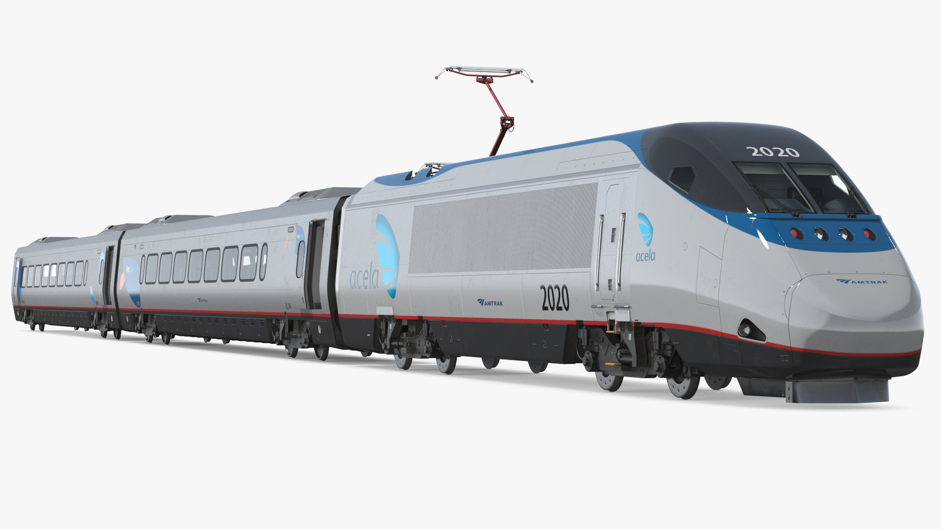 Amtrak acela express train 3D model - TurboSquid 1444168