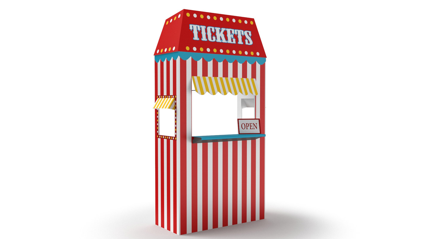 3D model tickets booth - TurboSquid 1444045