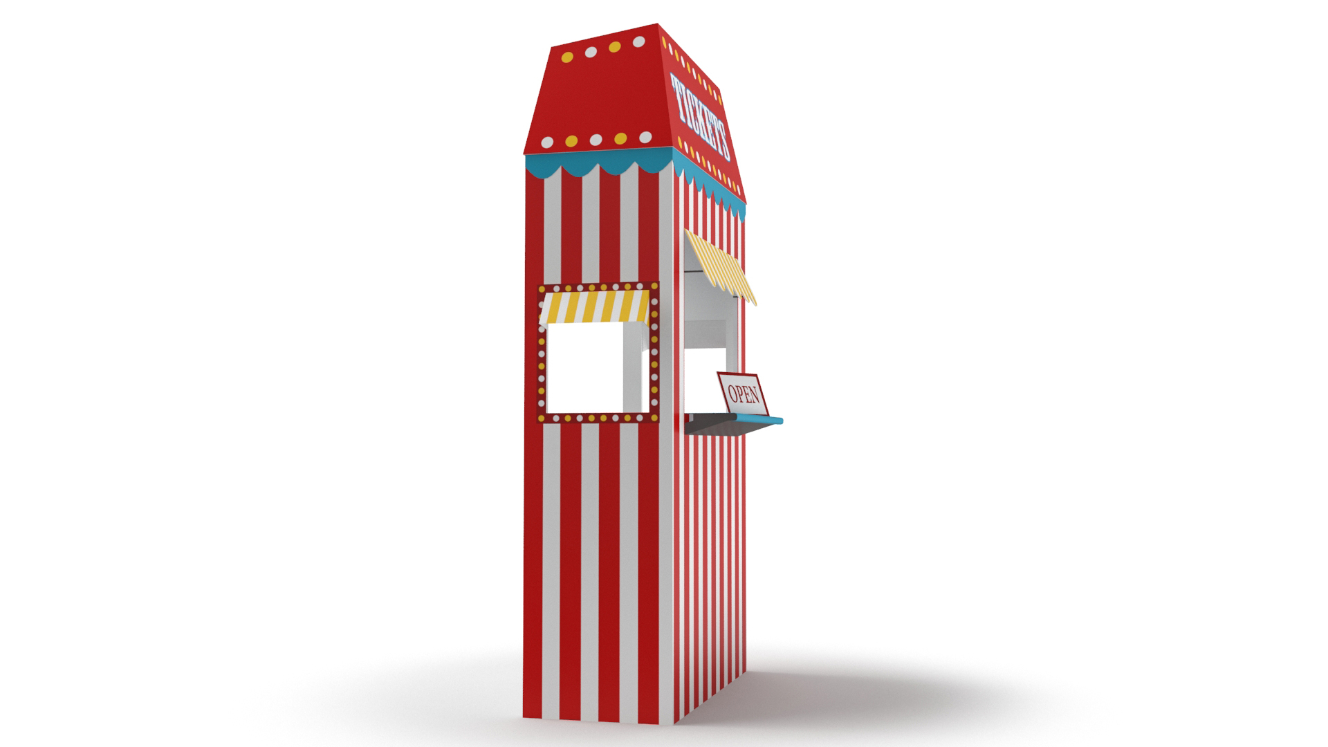 3D model tickets booth - TurboSquid 1444045