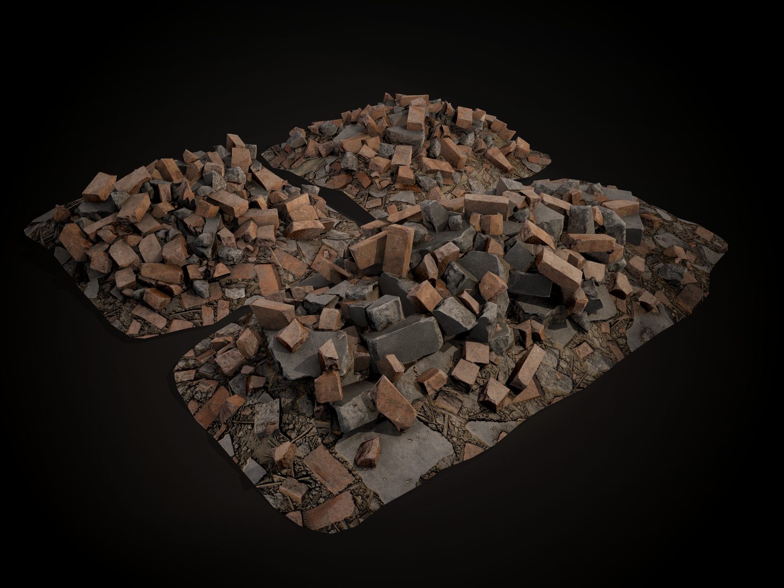 3D debris piles model - TurboSquid 1444038