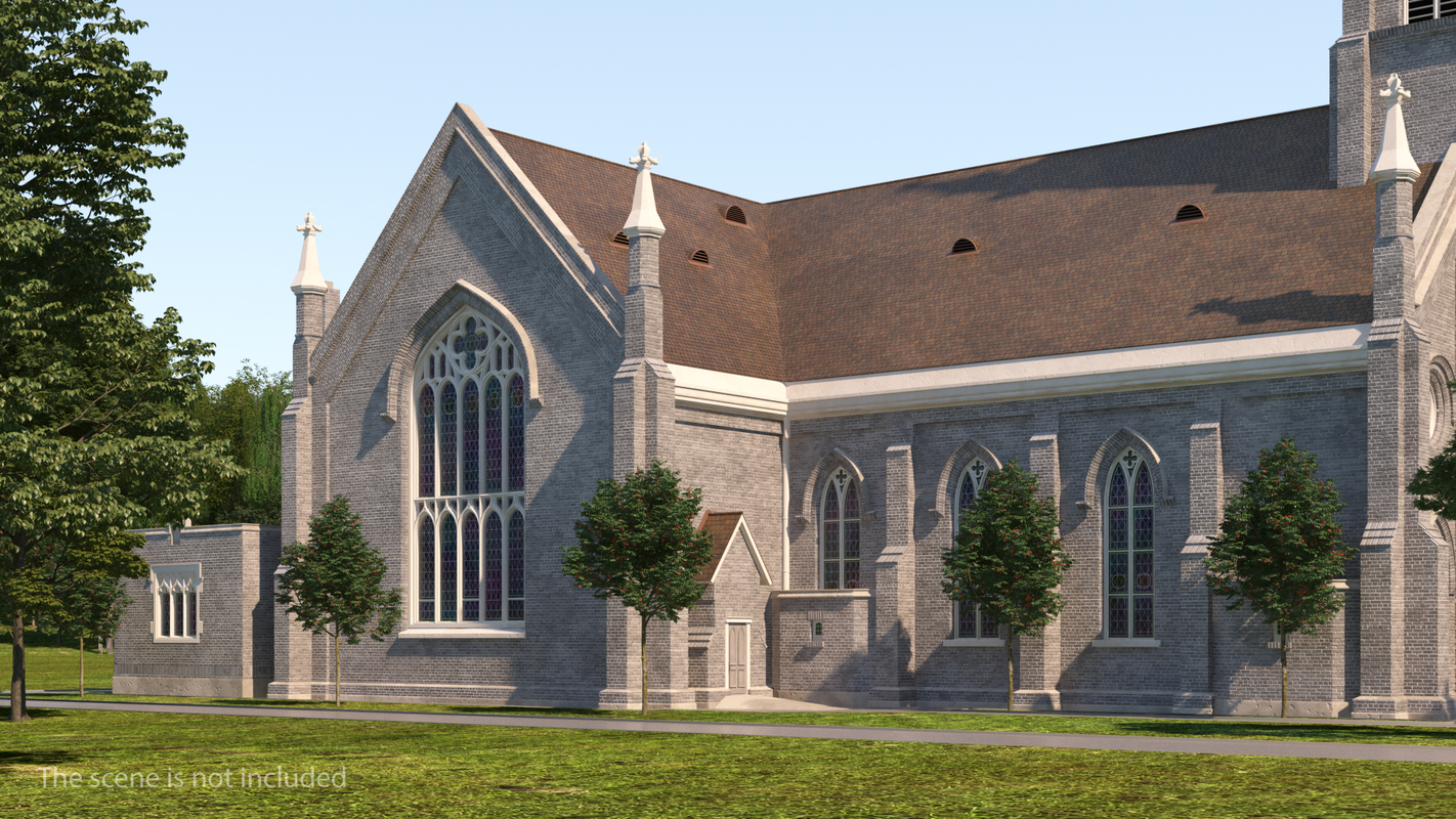 3D ancient catholic church model - TurboSquid 1444078