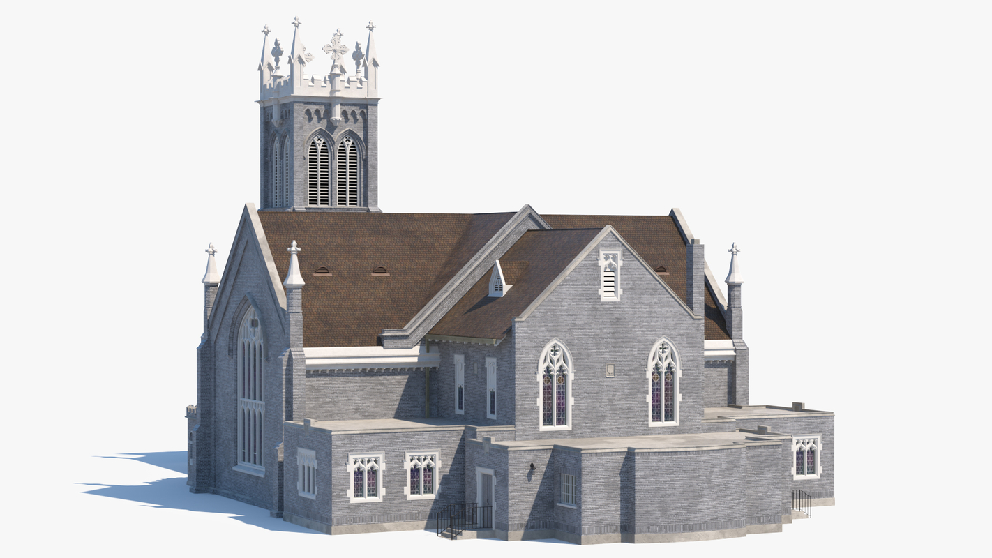 3D ancient catholic church model - TurboSquid 1444078
