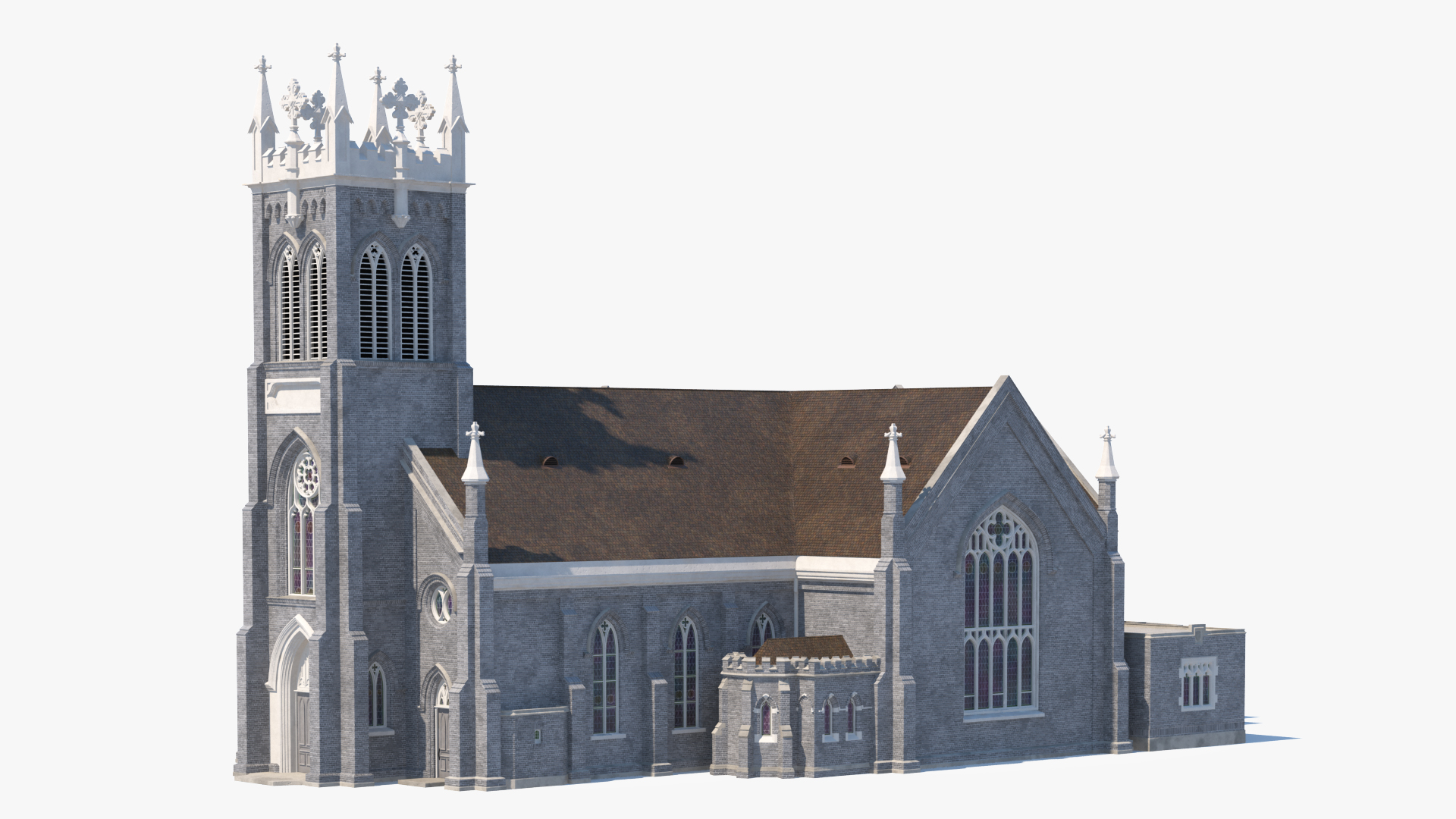 3D ancient catholic church model - TurboSquid 1444078