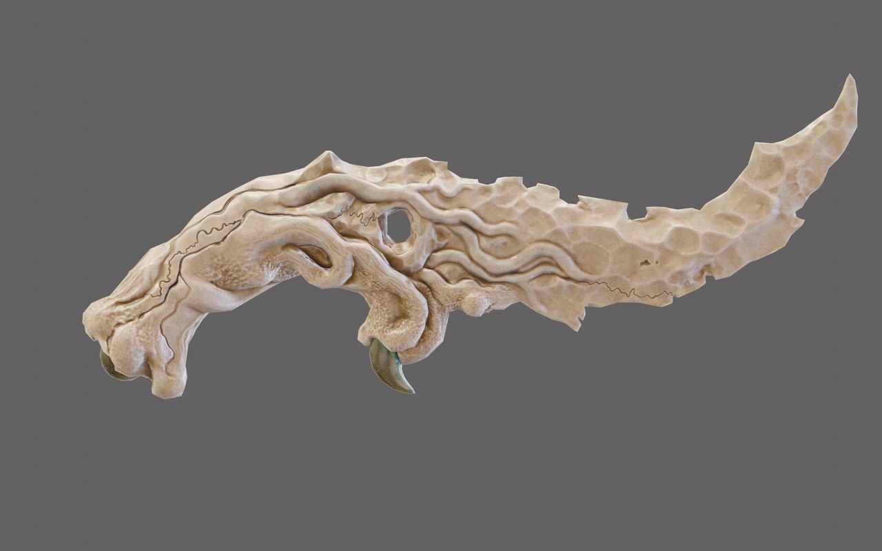 3D ritual bone knife - TurboSquid 1444079