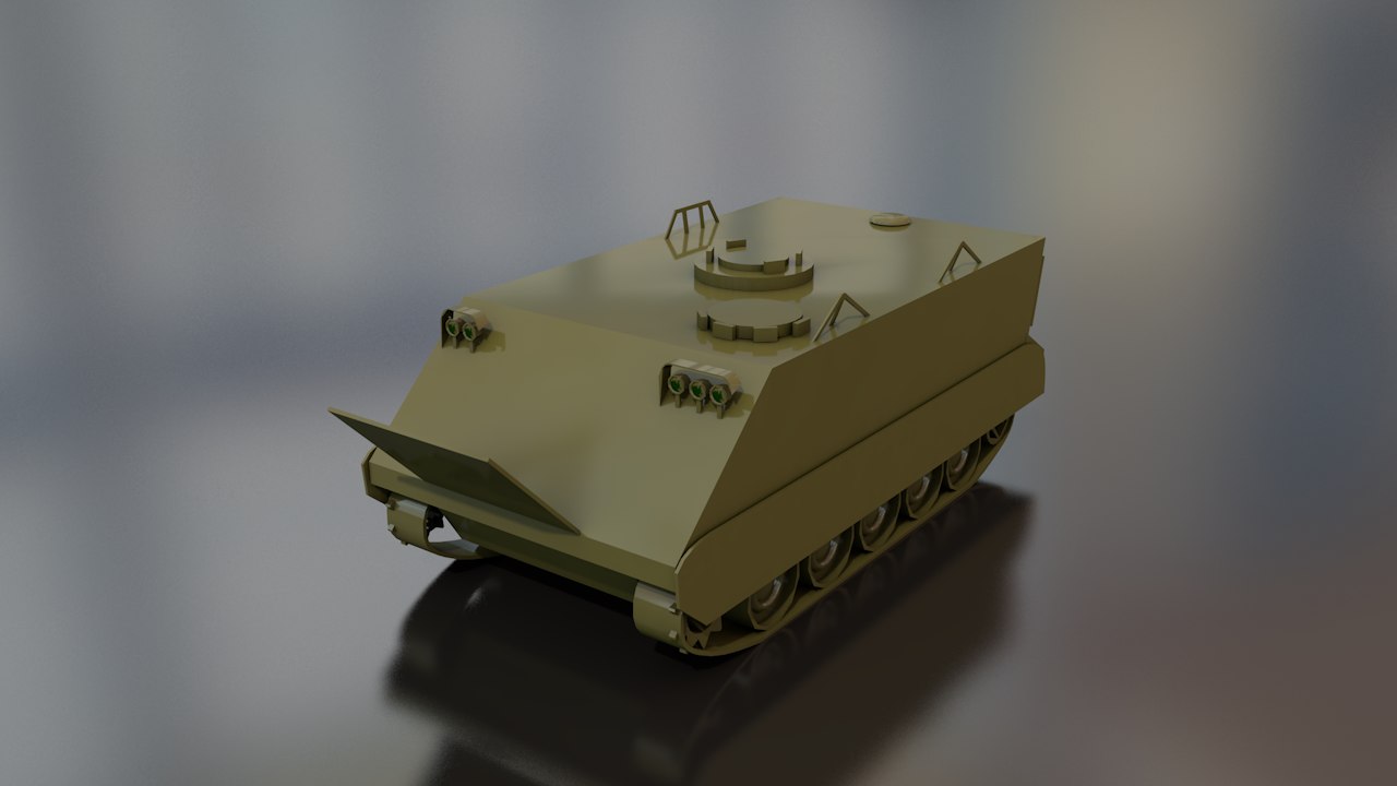 3D m-113 armored military tank - TurboSquid 1444074