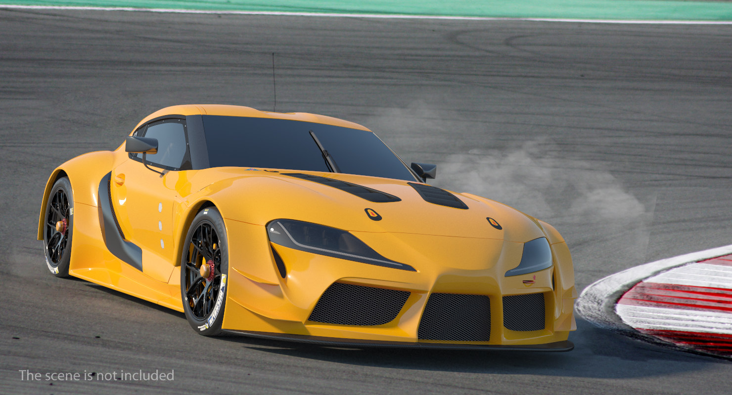 Toyota supra concept car 3D - TurboSquid 1444191