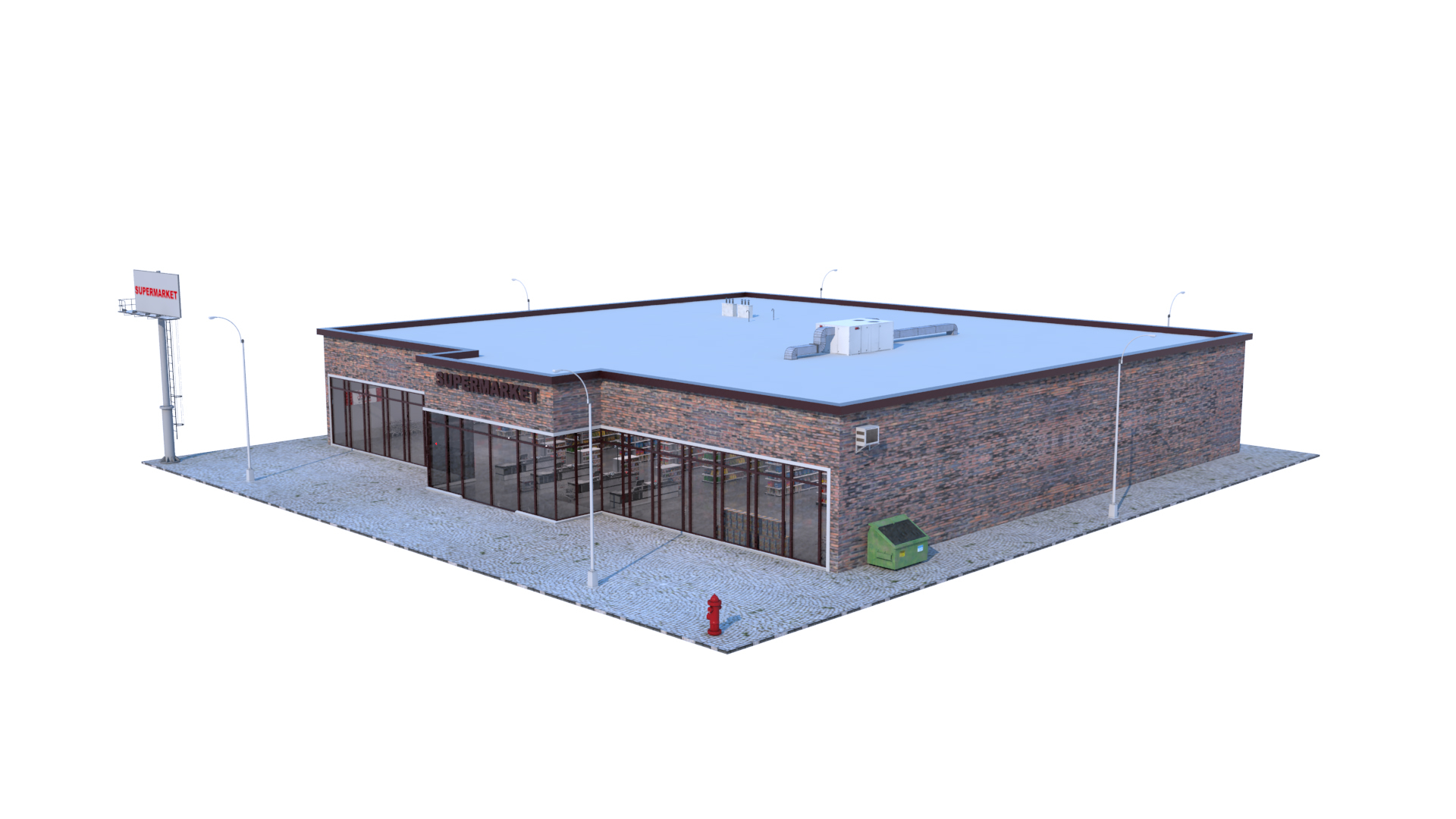 Supermarket store shopping 3D model - TurboSquid 1444093