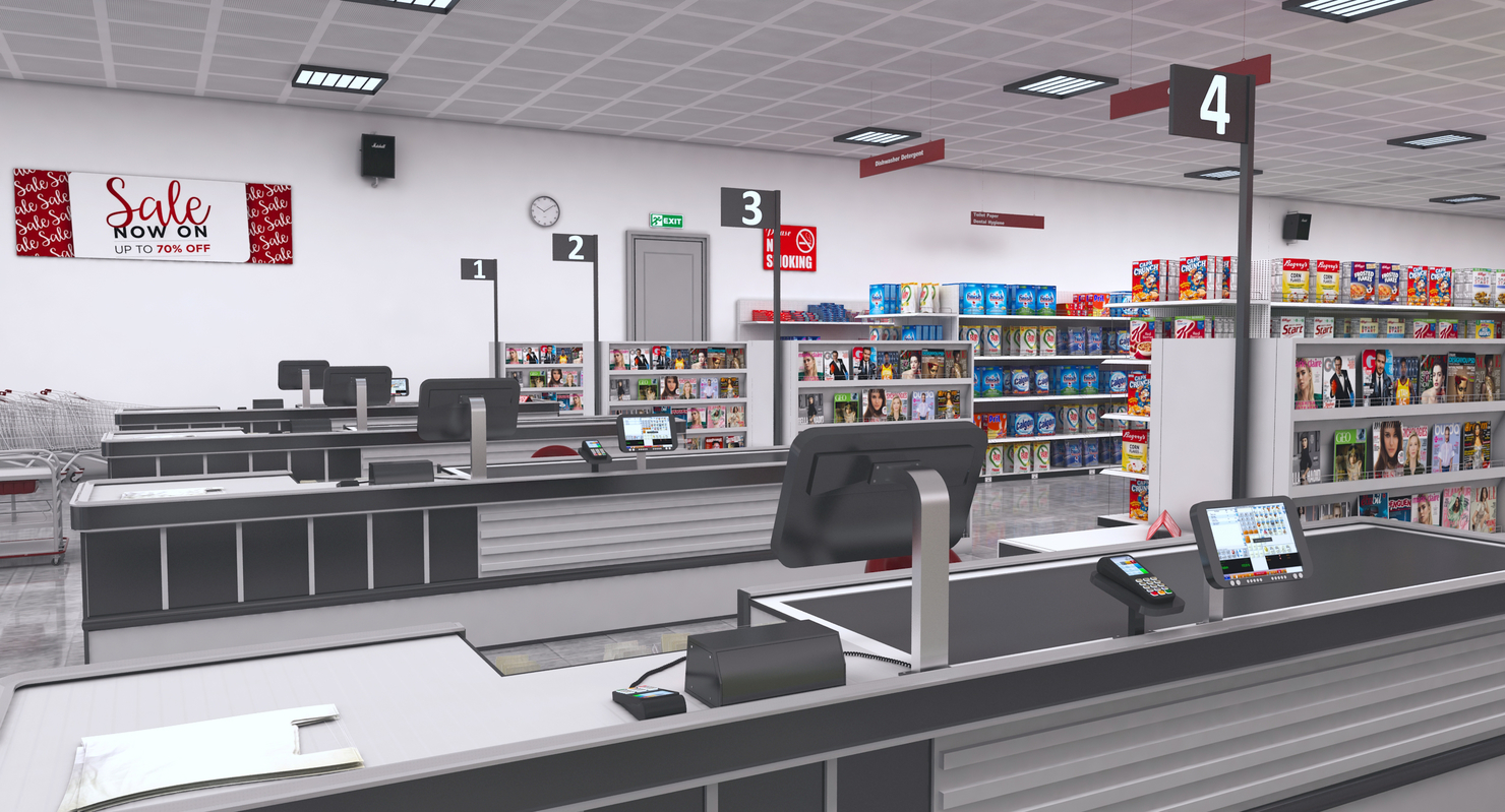 Supermarket store shopping 3D model - TurboSquid 1444093