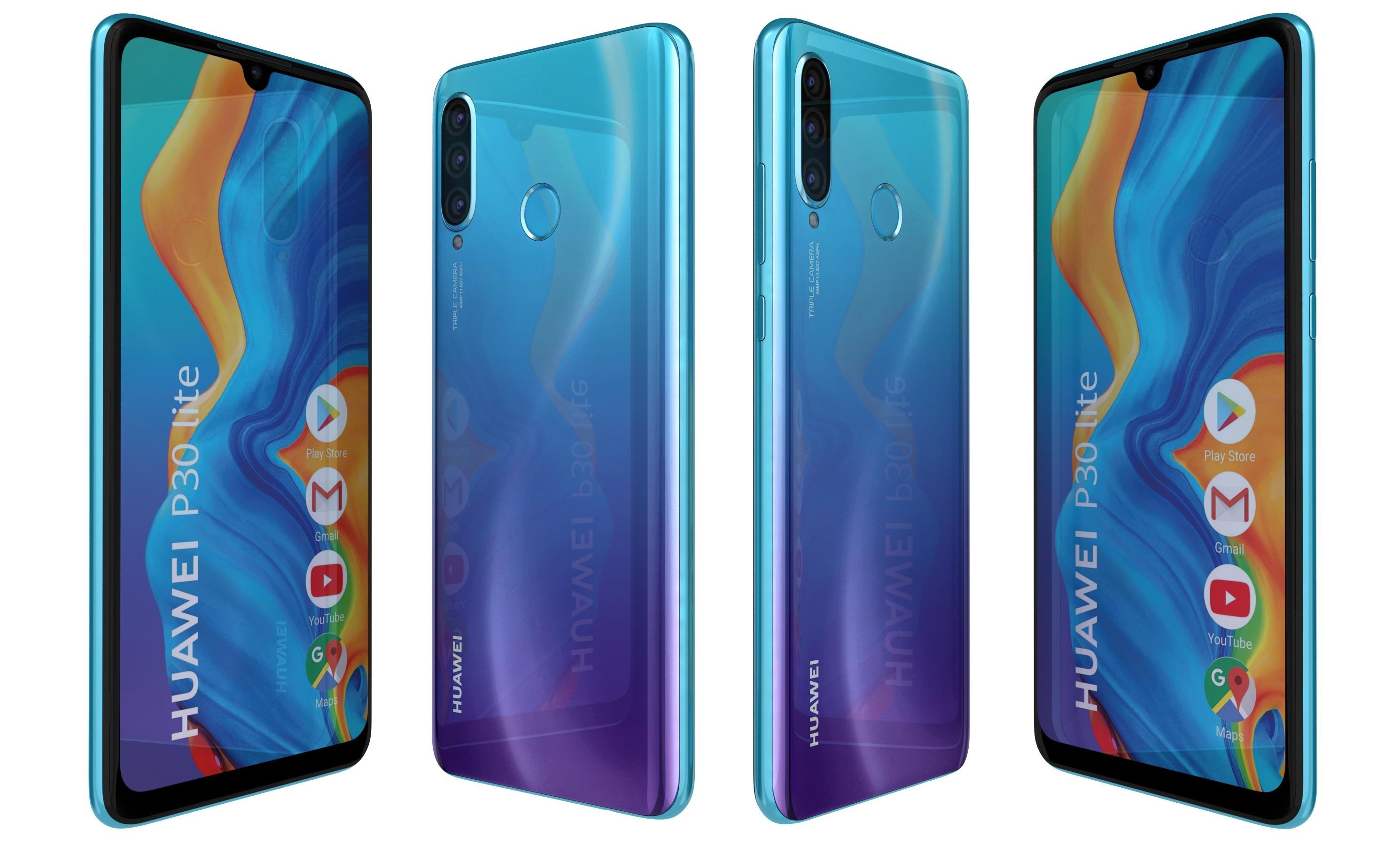 3D huawei p30 lite colors model - TurboSquid 1444099