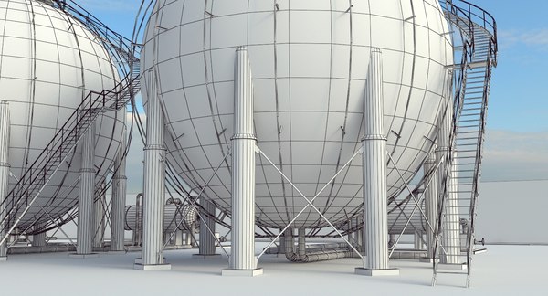 3D pbr refinery unit 3 - TurboSquid 1444169