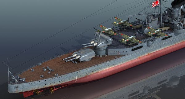 Japanese cruiser suzuya 3D model - TurboSquid 1442721