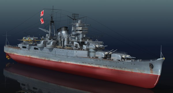Japanese cruiser suzuya 3D model - TurboSquid 1442721