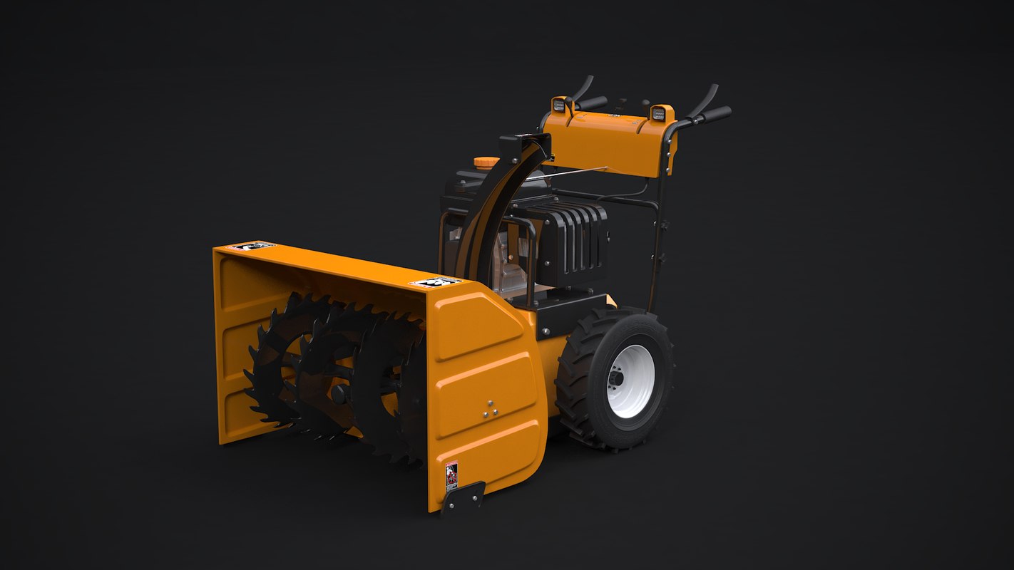 Walk snow blower 3D - TurboSquid 1444259