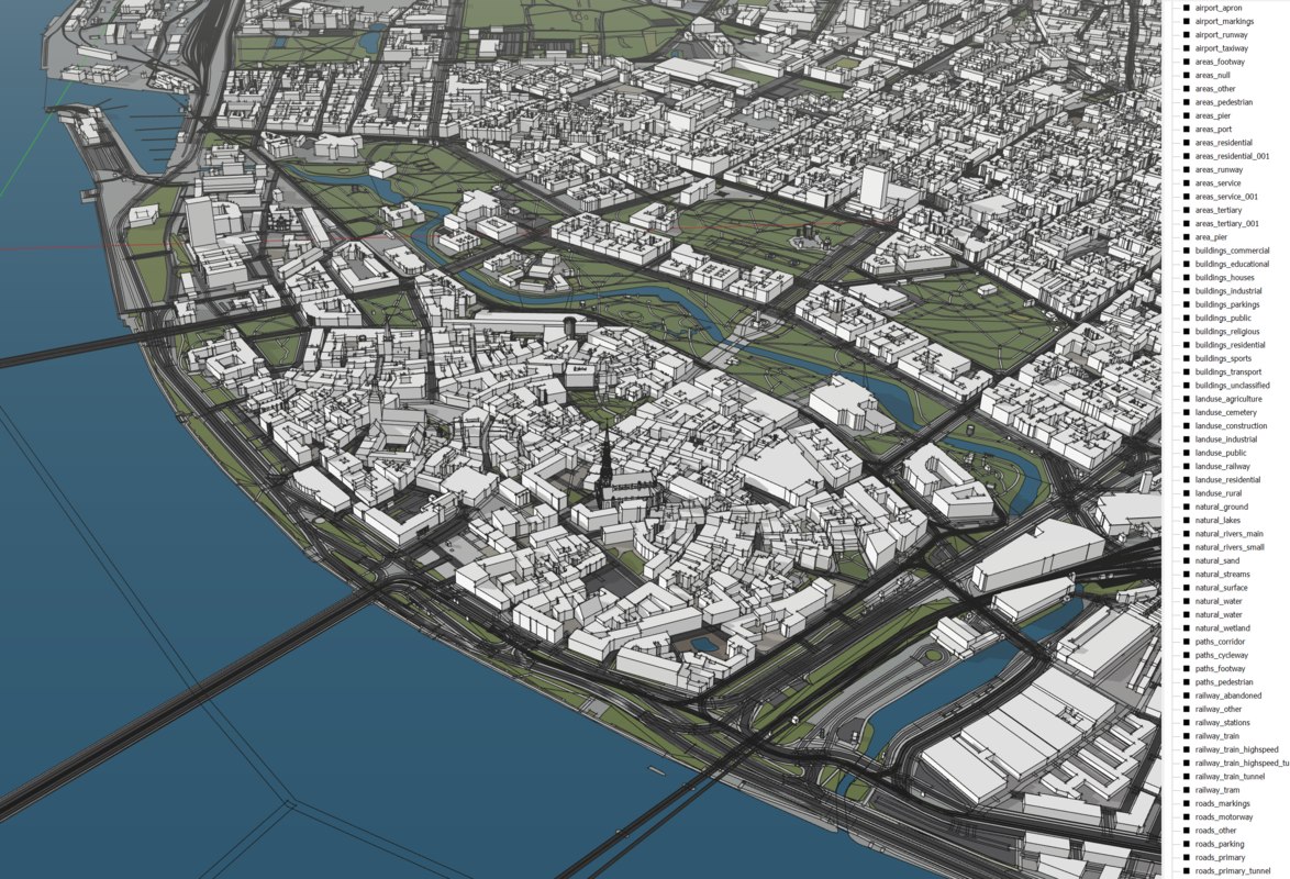 3D riga surrounding - - TurboSquid 1444318