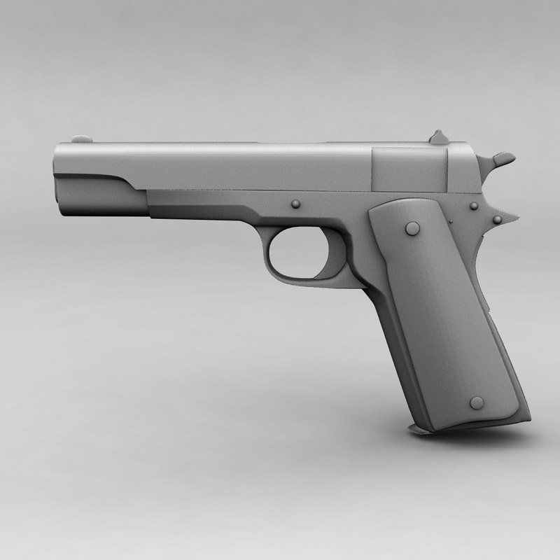 3D pistol 1911 - TurboSquid 1444768