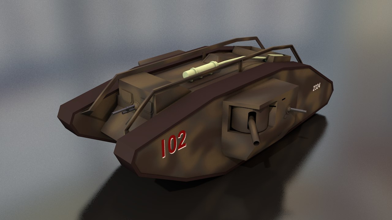 남성 마크 V 탱크 영국 육군 군사 3D 모델 - TurboSquid 1444441