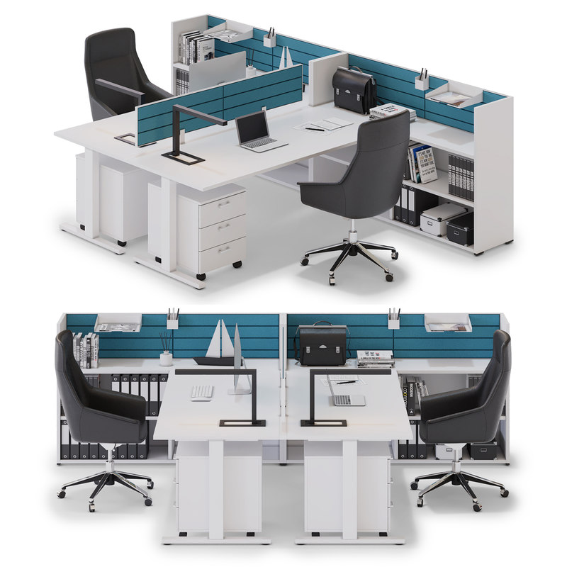 3D model office workspace las - TurboSquid 1444574