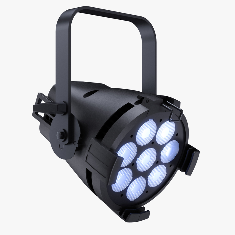 3d model colorsource par lights