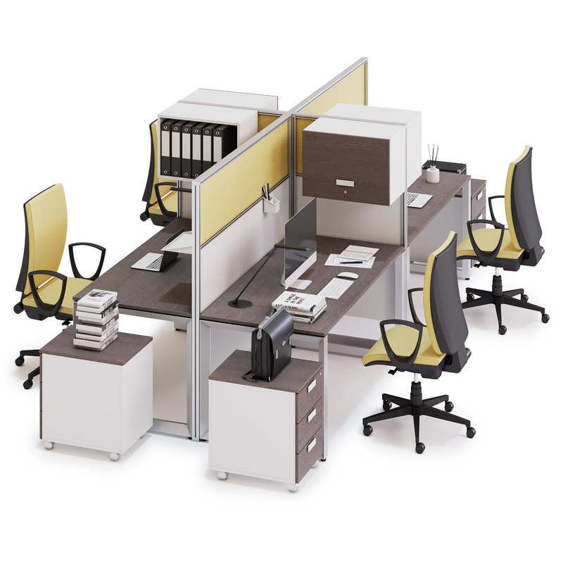 Office workspace las 3D model - TurboSquid 1444735