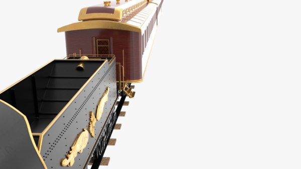 Steam train 3D model - TurboSquid 1440503