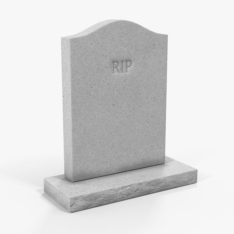 Granite gravestone stone 3D model - TurboSquid 1445527
