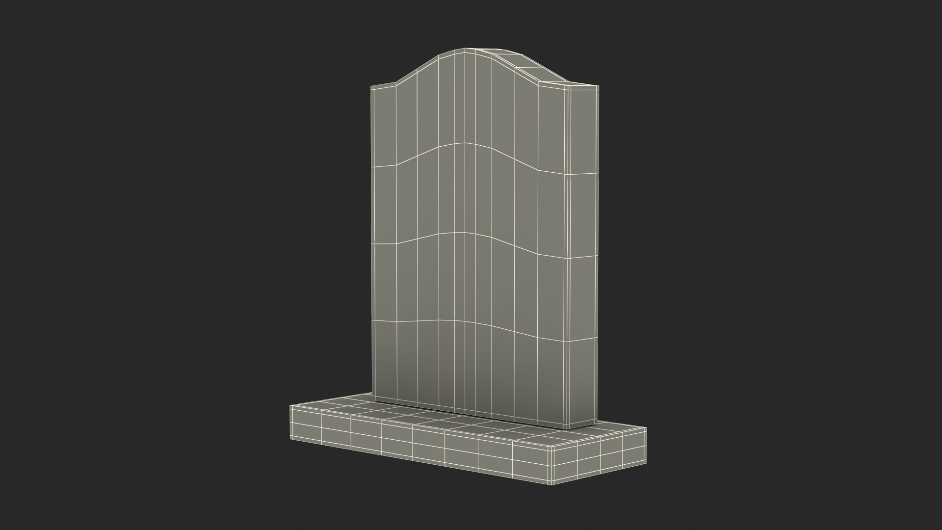 3D marble headstone grave model - TurboSquid 1445534