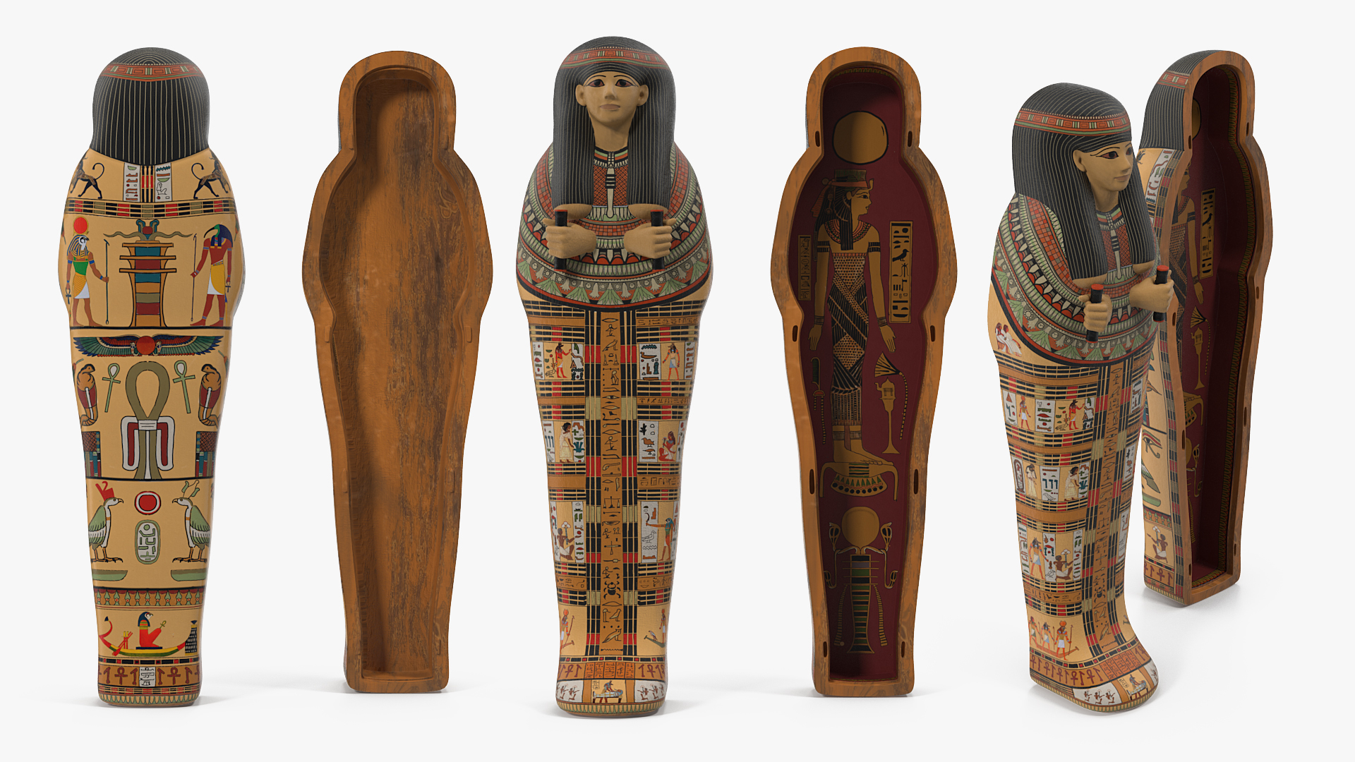 Egyptian sarcophagus gold 3D model - TurboSquid 1445428