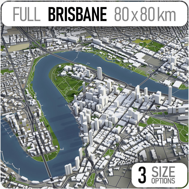 Brisbane - Full City und Suburbs Collection 3D-Modell - TurboSquid 1334272