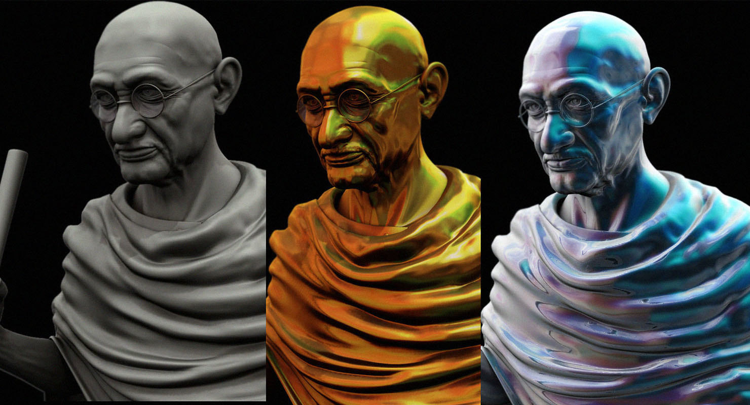 Mahatma gandhi 3D model - TurboSquid 1445110