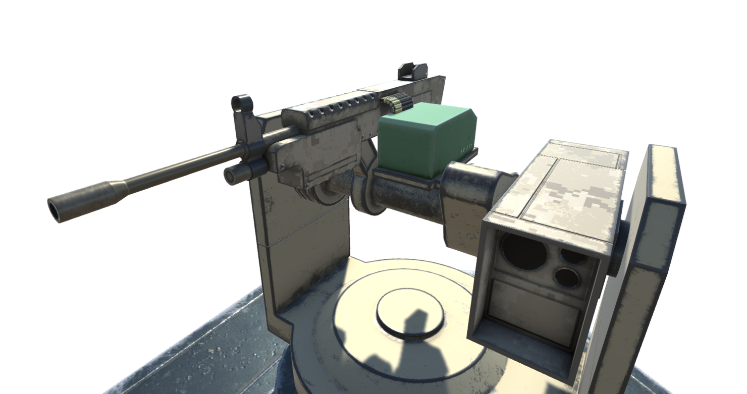 3D modern unmanned turrets model - TurboSquid 1445326