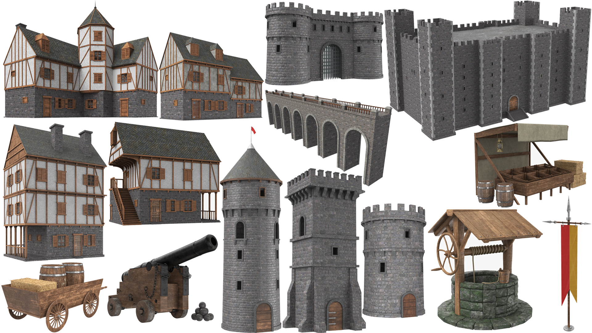 Real castle modeled 3D model - TurboSquid 1445382