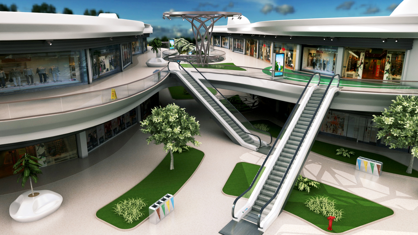 3D model shopping mall car park - TurboSquid 1445531