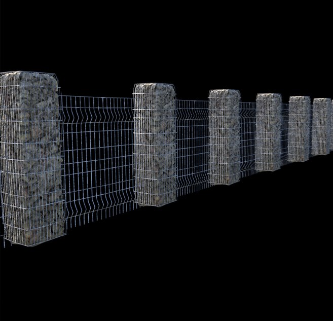 3D model gabion wall - TurboSquid 1445563