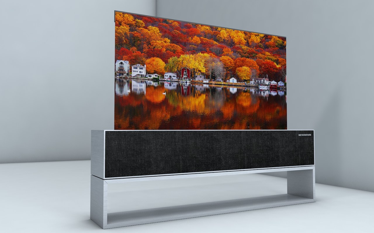 Lg rollable oled tv model - TurboSquid 1445657