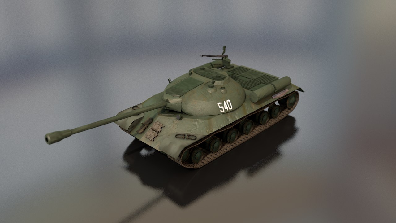 3D stalin js 3 military tank - TurboSquid 1445718