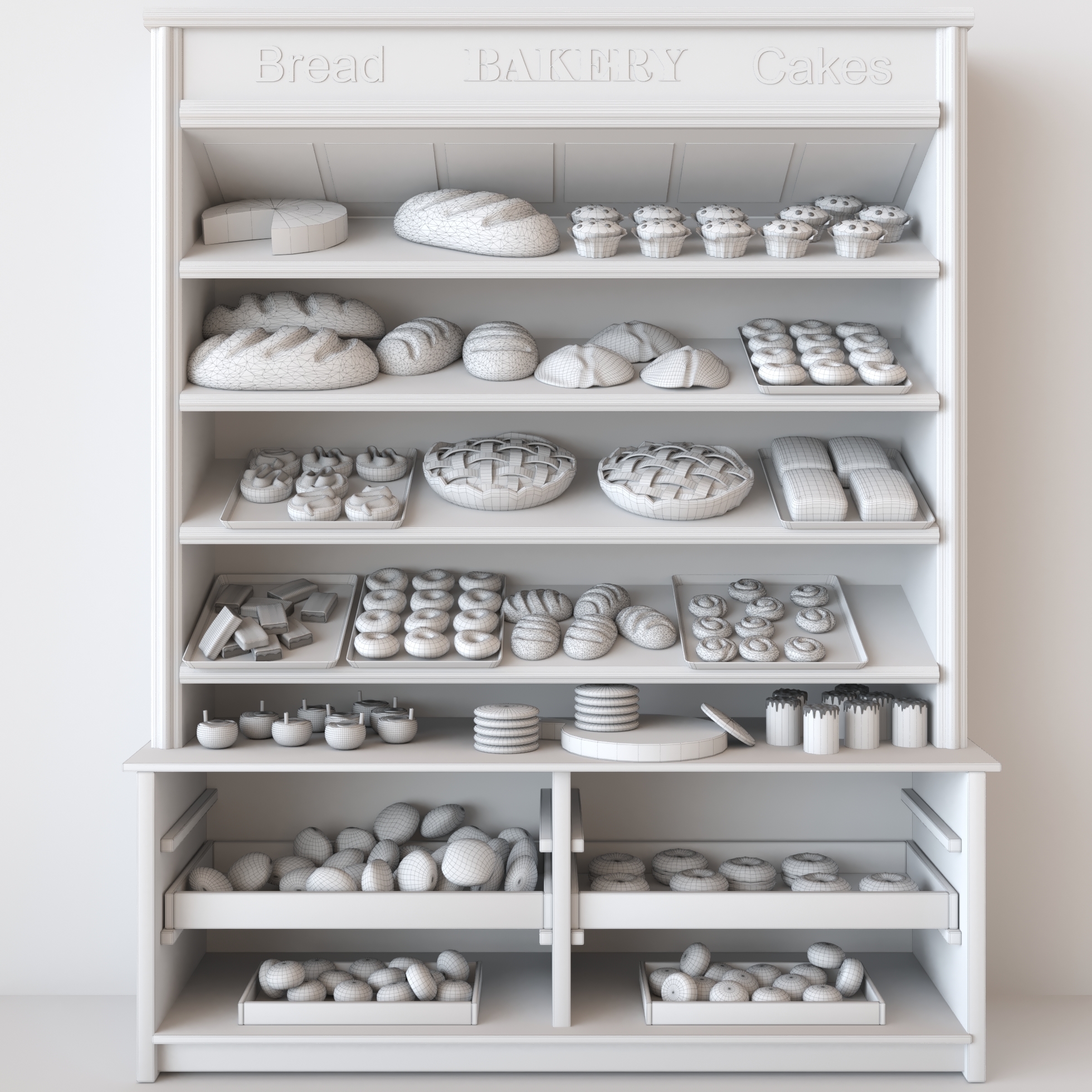 3D bakery products - TurboSquid 1445796