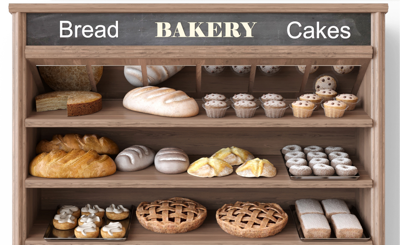 3D bakery products - TurboSquid 1445796