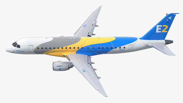 3D embraer e-jet e175-e2 jet - TurboSquid 1445889