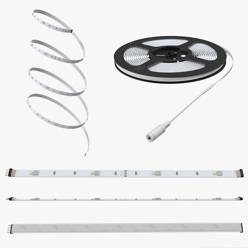 Led strip light 3D - TurboSquid 1445891