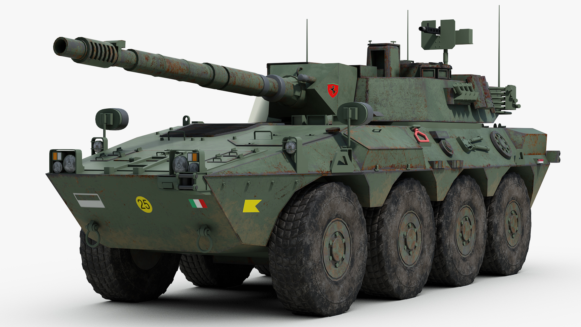 3d model centauro tank destroyer vehicle