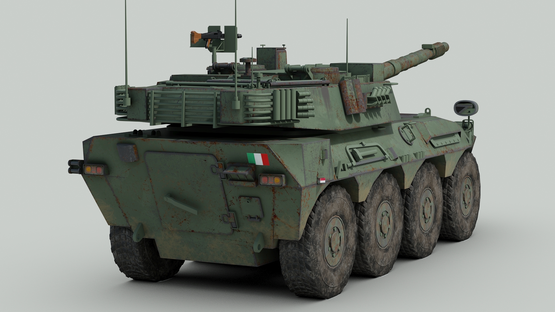 3d model centauro tank destroyer vehicle