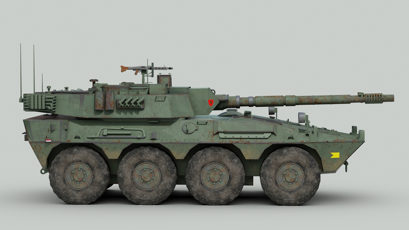 3d model centauro tank destroyer vehicle